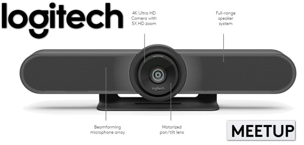 Logitech Meetup Video Conferencing Camera with Inbuilt Mic & Speakers