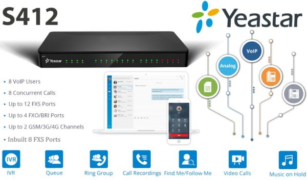 Yeastar S412 Nairobi Kenya - VDS | IP PBX / PABX System Kenya